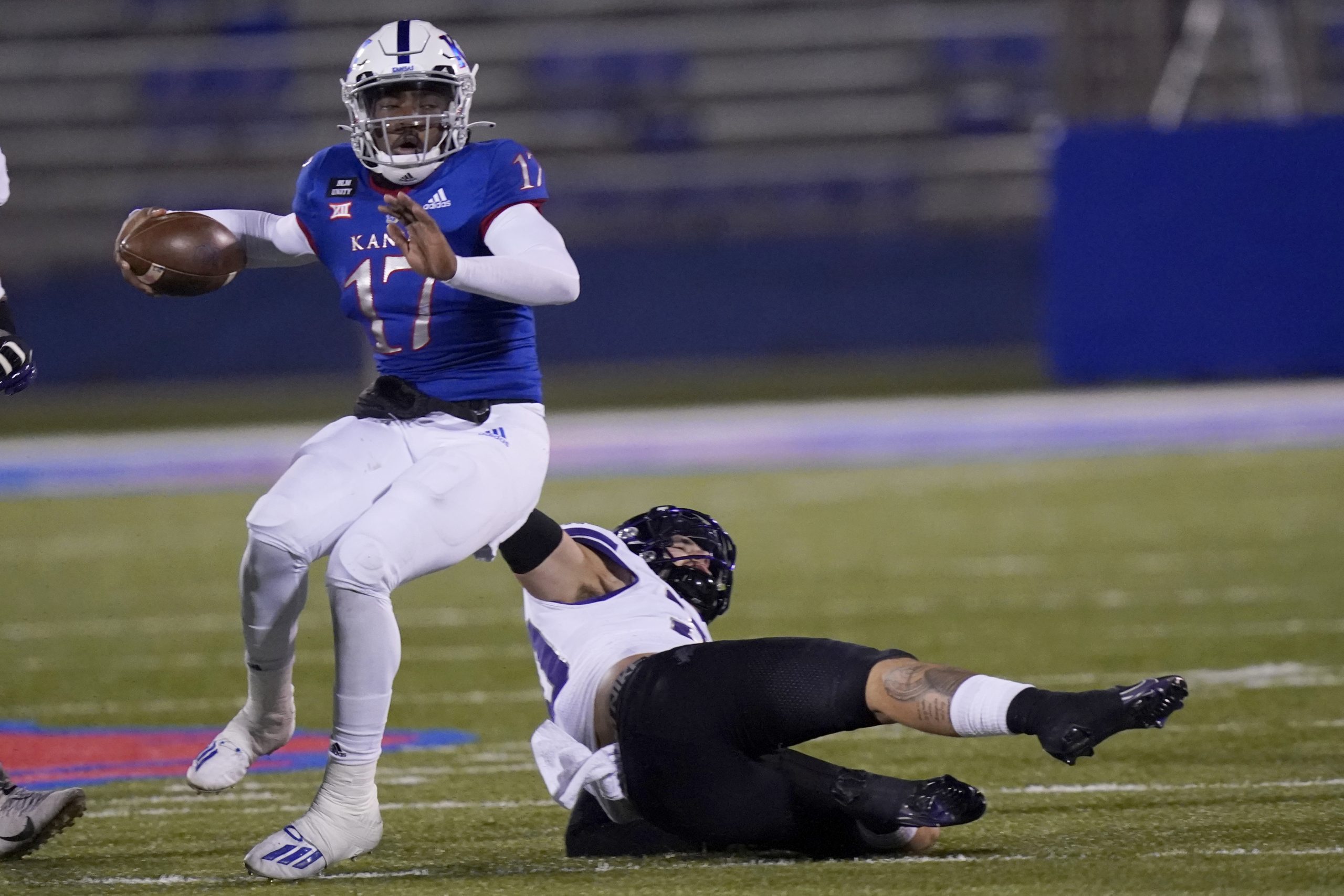 KU football’s new OC inheriting offense without clearcut No. 1 QB ...